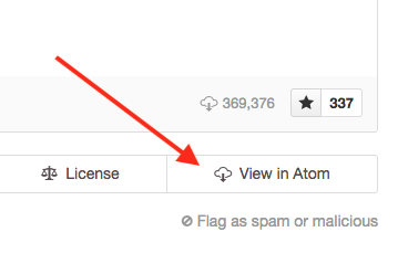 Add an Install button on a package page · Issue #153 · atom/atom.io · GitHub