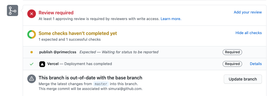 CI fails for PRs from forks · Issue #1115 · primer/css · GitHub
