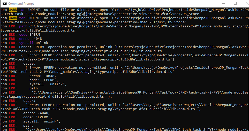 Module 2 _I get an Operation not permitted error · Issue #473 · insidesherpa/JPMC-tech-task-2 ...
