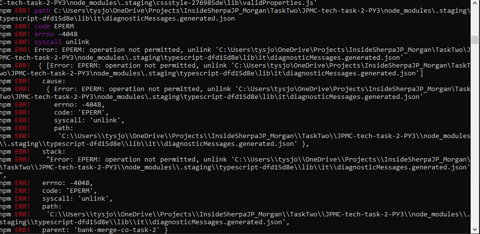 Module 2 _I get an Operation not permitted error · Issue #473 · insidesherpa/JPMC-tech-task-2 ...