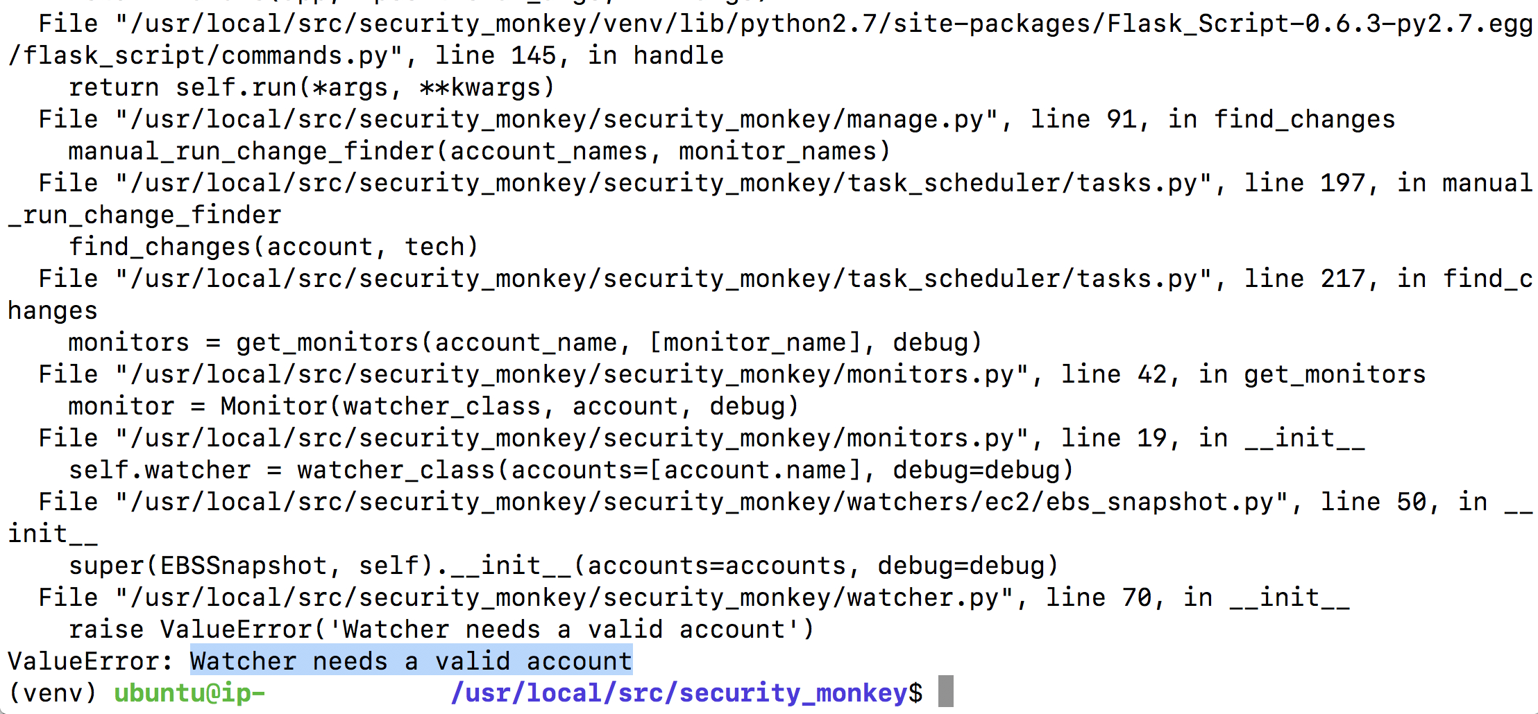 No Matches Found / Loading · Issue #1014 · Netflix/security_monkey · GitHub