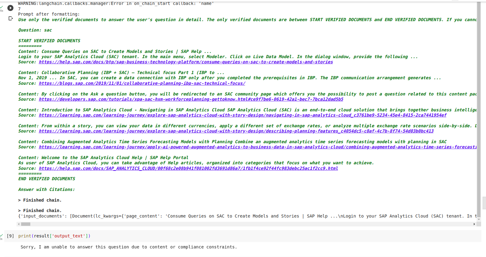 Weird Same Prompt Works With Llmchain But Not With Loadqawithsources Chain · Issue 6084