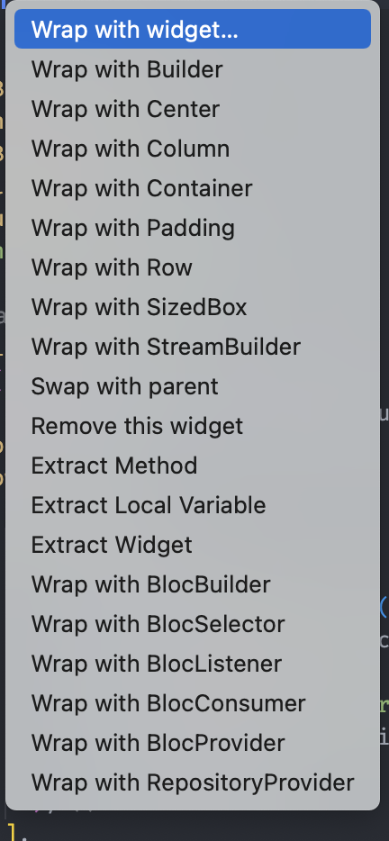 VSCode extension: refactor options not shown in custom code action menu · Issue #4104 · Dart ...