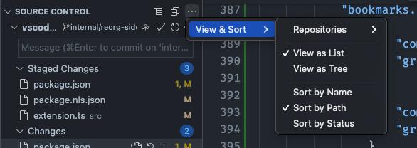 Add ability for extensions to have "checked" commands · Issue #109306 ...