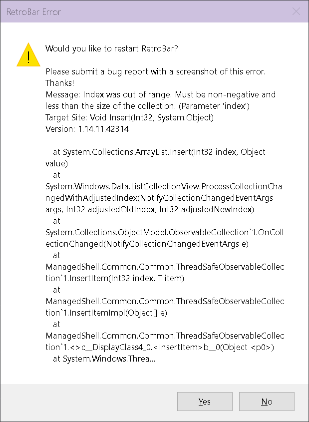 Booted Computer w/ Retrobar And Got An Error · Issue #699 · dremin/RetroBar · GitHub