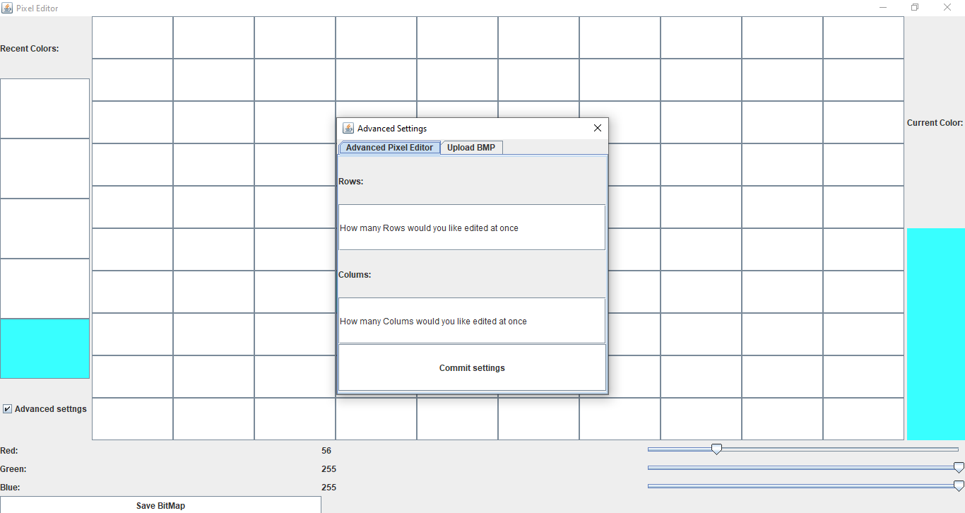 GitHub - SantaRodrig/pixelEditor: Created a pixel editor to make ...