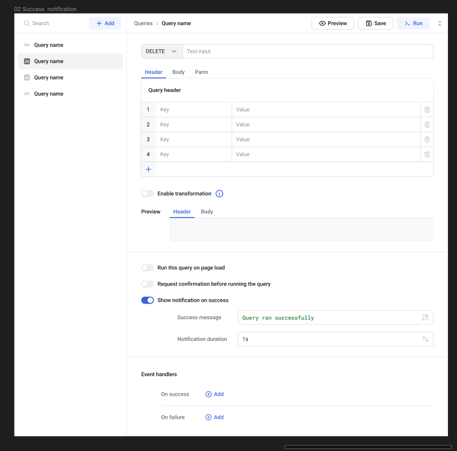 [ Enhancement ] [ Query Panel ] Editor · Issue 4685 · Tooljet Tooljet · Github