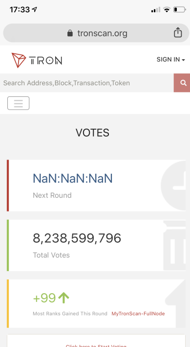 Countdown to next cycle is wrong · Issue #1148 · tronscan/tronscan-frontend · GitHub