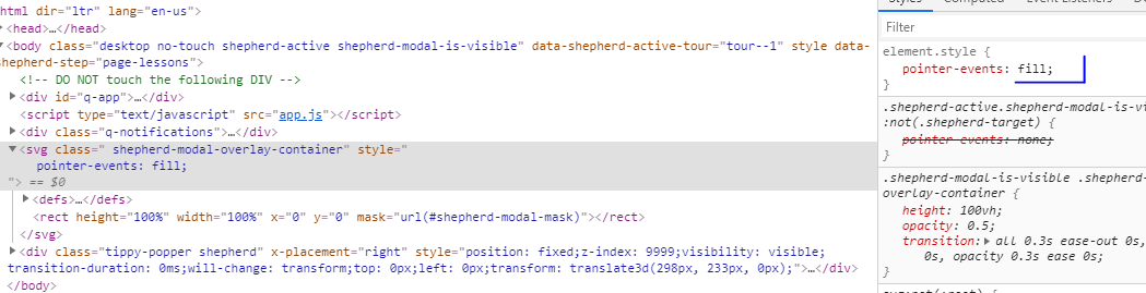 Option for mask hole to cover selected element · Issue #449 · shipshapecode/shepherd · GitHub