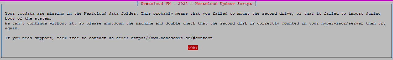 An error occurs when you try to update. · Issue #2376 · nextcloud/vm · GitHub