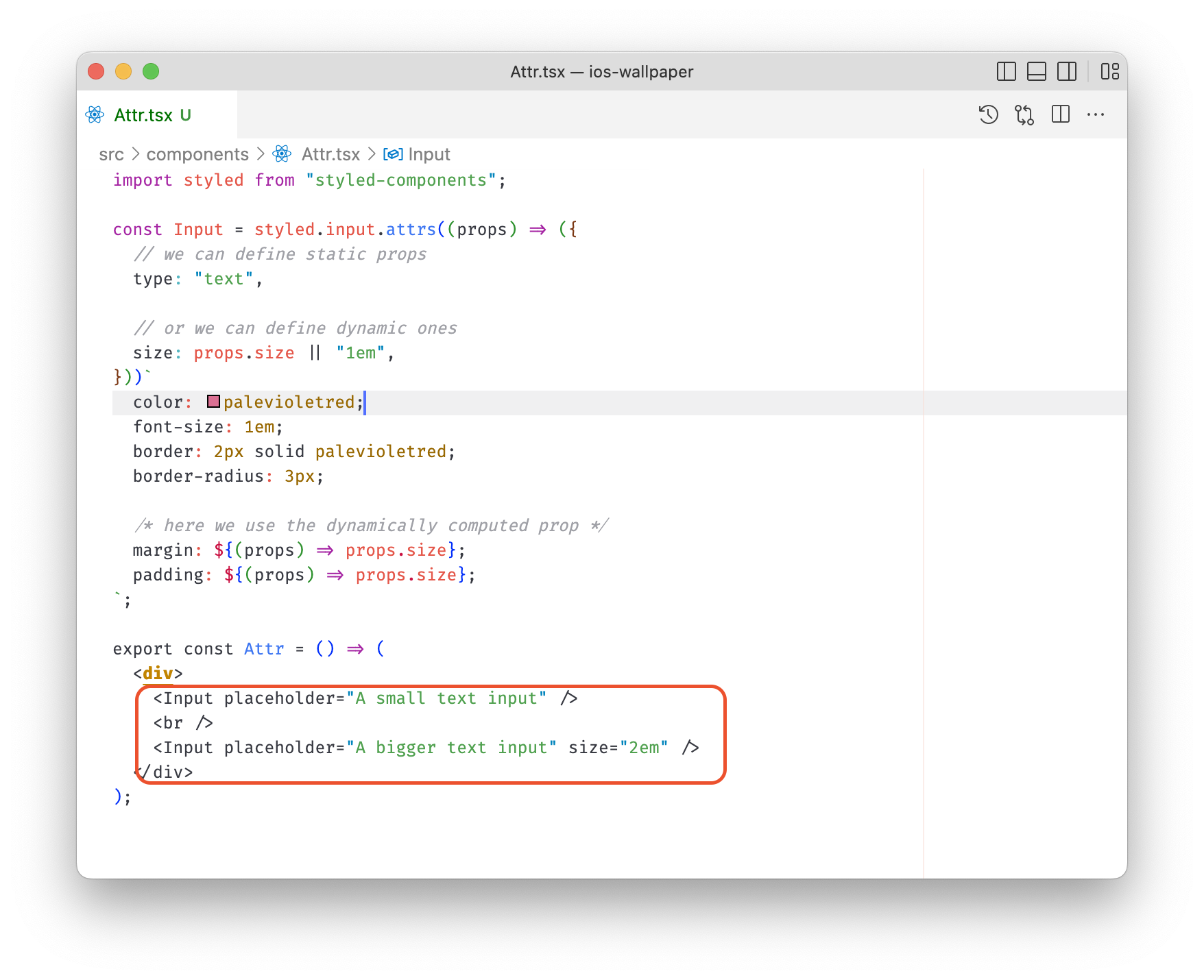 Tokenize Not Showing Properly With Tagged Template Literal Issue