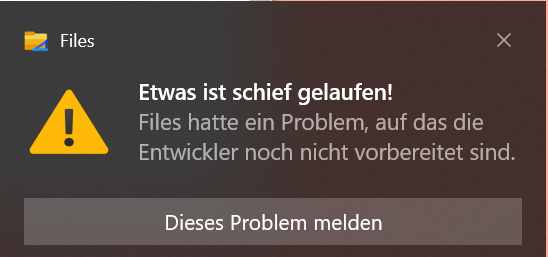 Whenever I click on a drive or want to enter a server-adress (eg ...