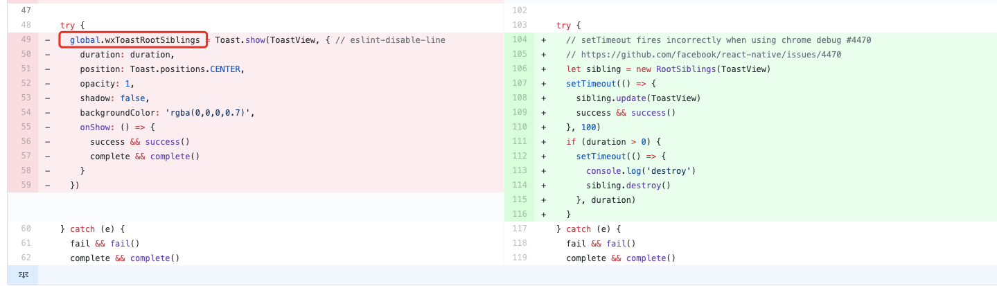react-native中使用hideLoading无法关闭loading · Issue #2887 · NervJS/taro · GitHub