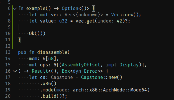 Inline type hints do not play well with inline variable fix · Issue #3008 · rust-lang/rust ...