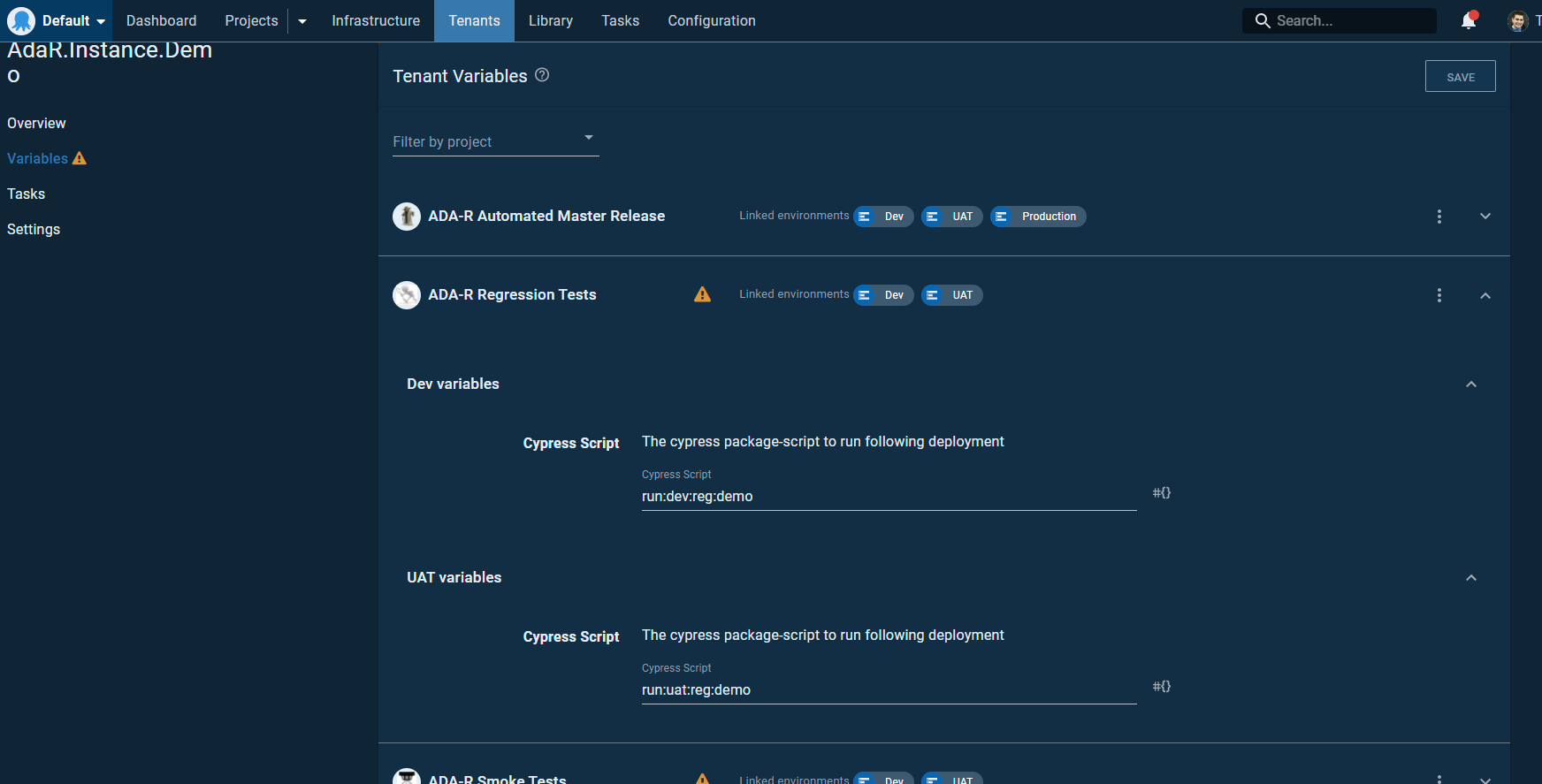 Missing tenant variables endpoint performs poorly · Issue #7496 · OctopusDeploy/Issues · GitHub