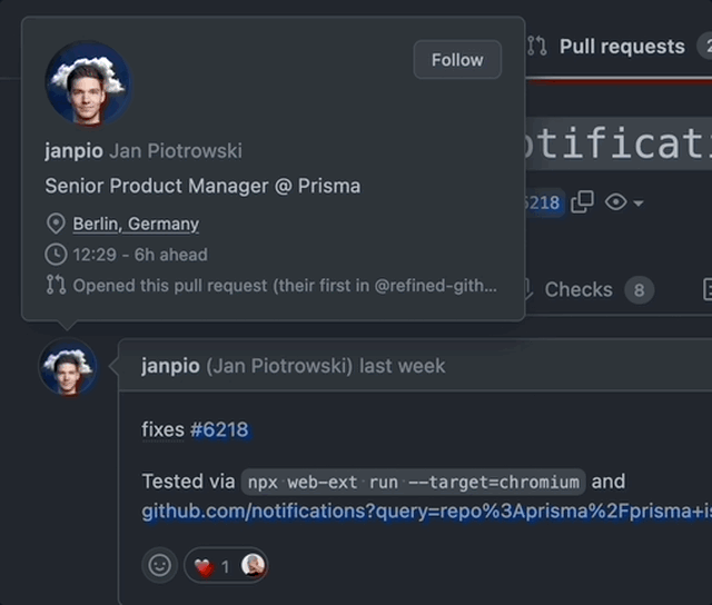 Occasionally Overly Persistent Popoverhovercard · Issue 6243 · Refined Githubrefined Github