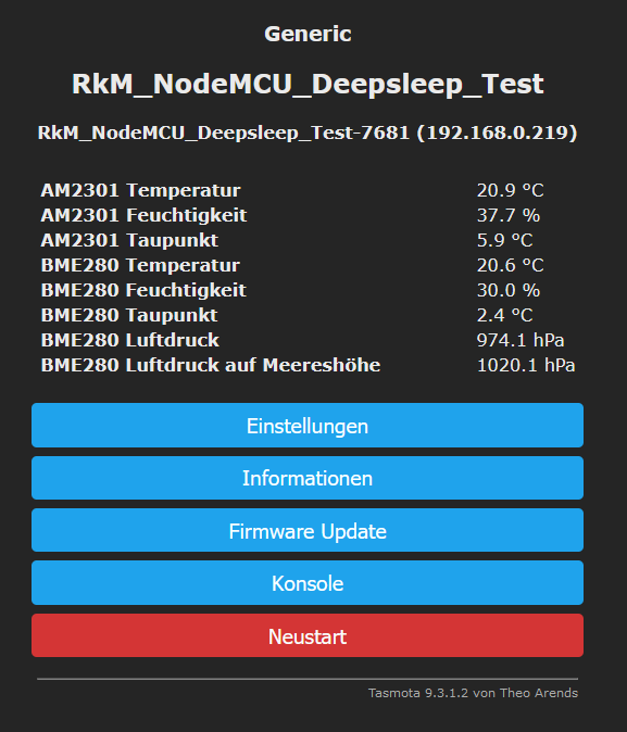 BME280 temperature sensor's code · arendst Tasmota · Discussion #11462 · GitHub