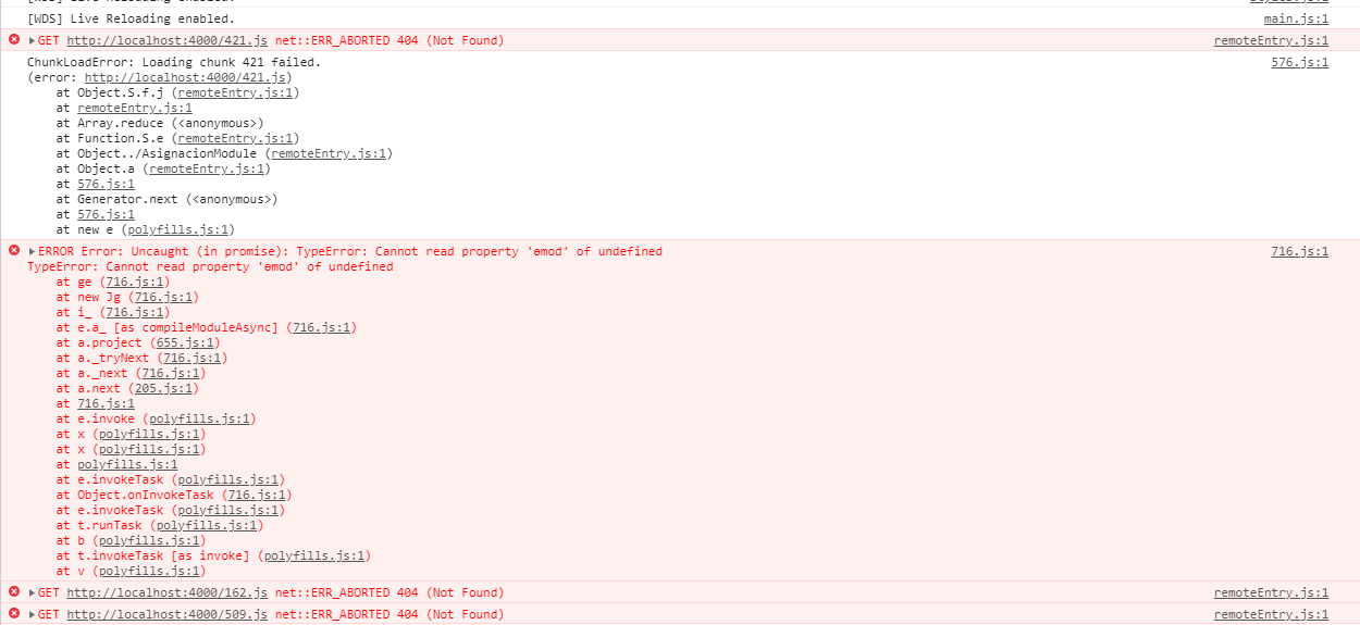 RemoteEntry.js returns 404 after trying to find chunks in wrong url · Issue #66 · angular ...
