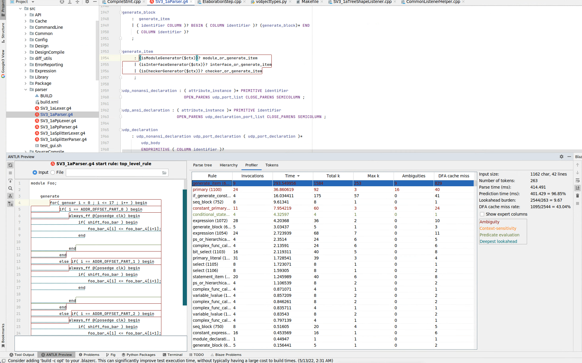 [bug] Parser Just Spins Forever · Issue 2931 · Chipsalliance Surelog · Github