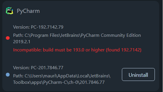 Kite is incompatible with my Pycharm build? · Issue #347 · kiteco/issue-tracker · GitHub