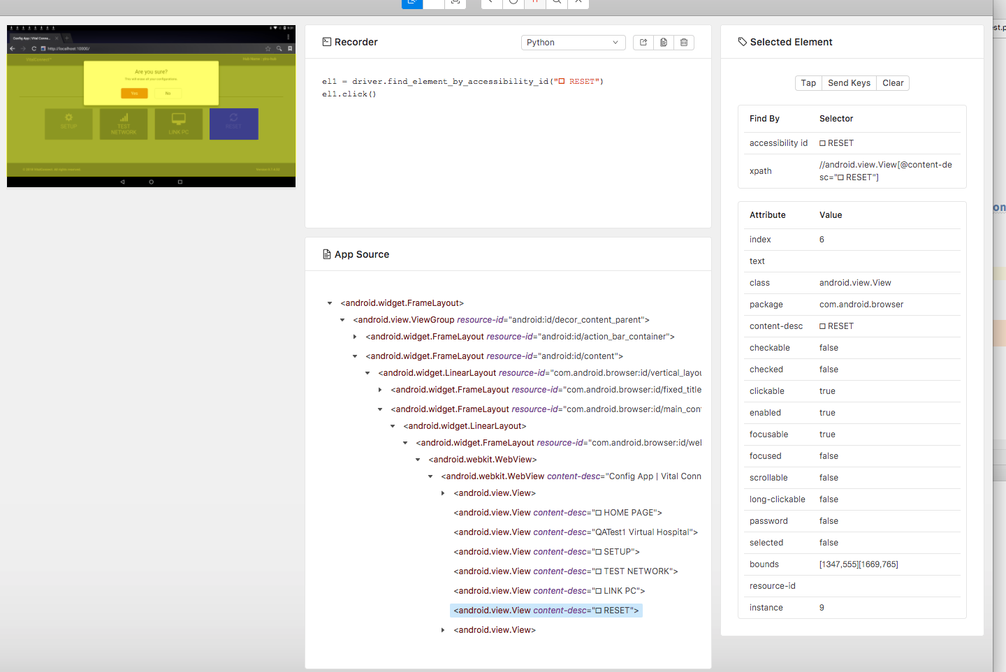 Modal window is not visible to Appium with android browser application. · Issue #10426 · appium ...