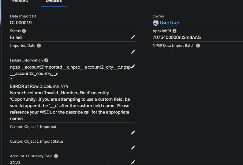 BDI - Help text mapping with a valid core object prefix with an invalid field name will return ...