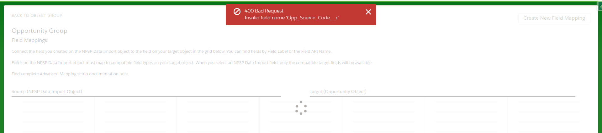 BGE - Advanced Mapping: 400 Bad Request when Deleting a field that has Advanced Mapping ...