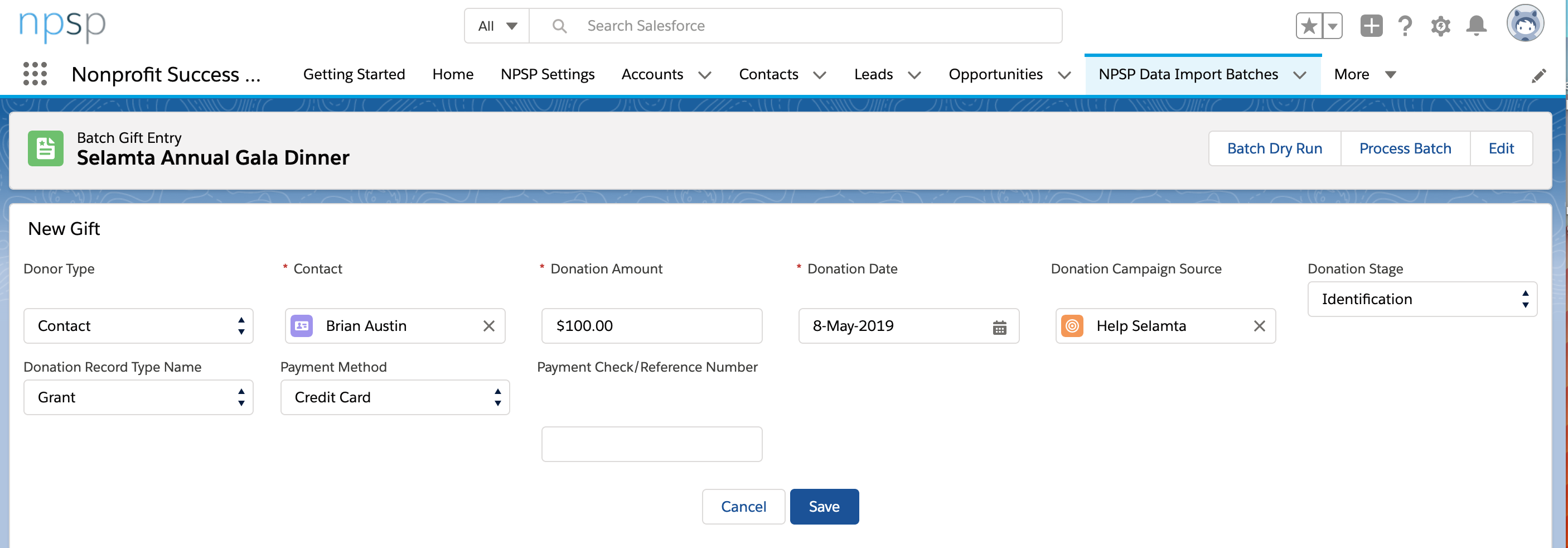 BGE Wizard - Fields are misaligned · Issue #4974 · SalesforceFoundation/NPSP · GitHub