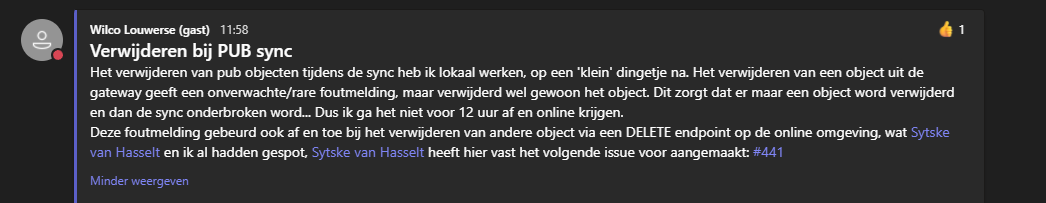 PUB sync: berichten die verwijderd worden uit Wordpress, blijven zichtbaar in de frontend ...