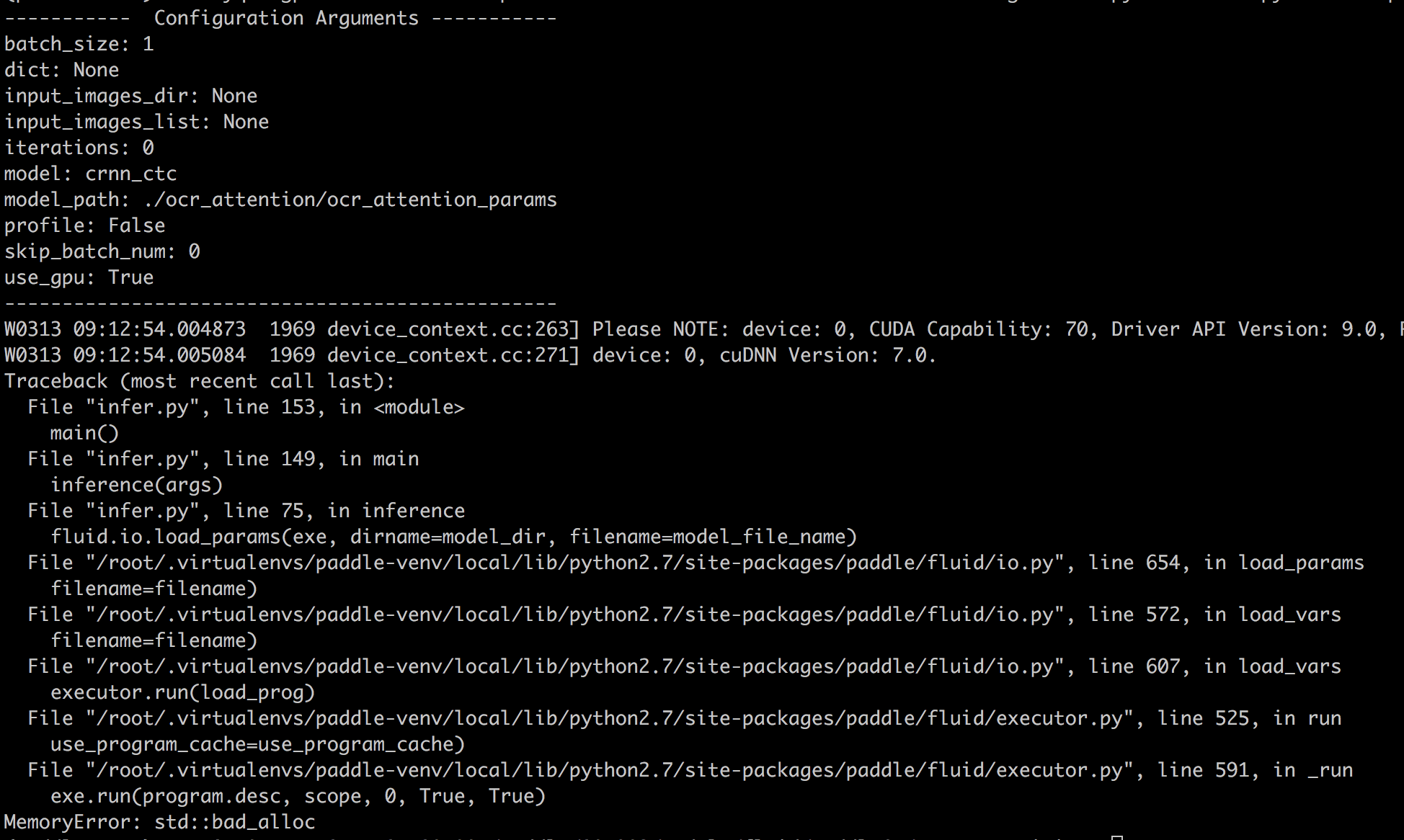 ocr_recognition 评估、预测错误 · Issue #1846 · PaddlePaddle/models · GitHub