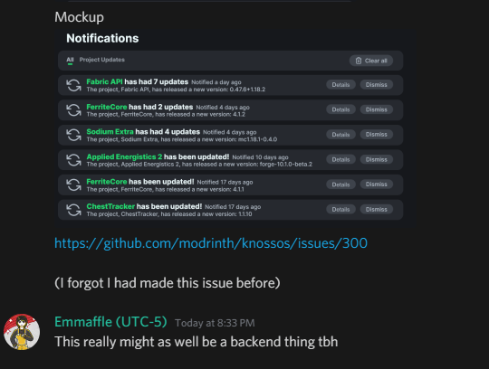 Group update notifications for the same mod · Issue #2726 · modrinth/code · GitHub