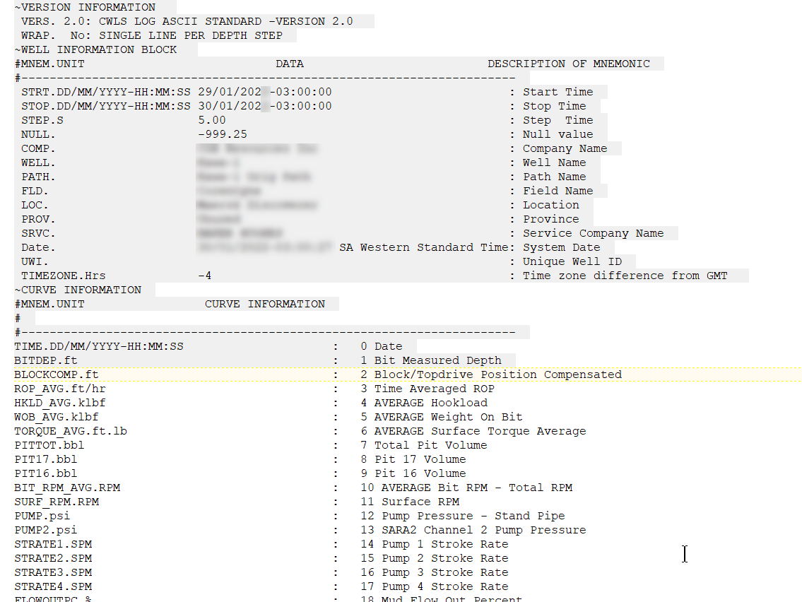 Time-indexed LAS file · Issue #147 · agilescientific/welly · GitHub