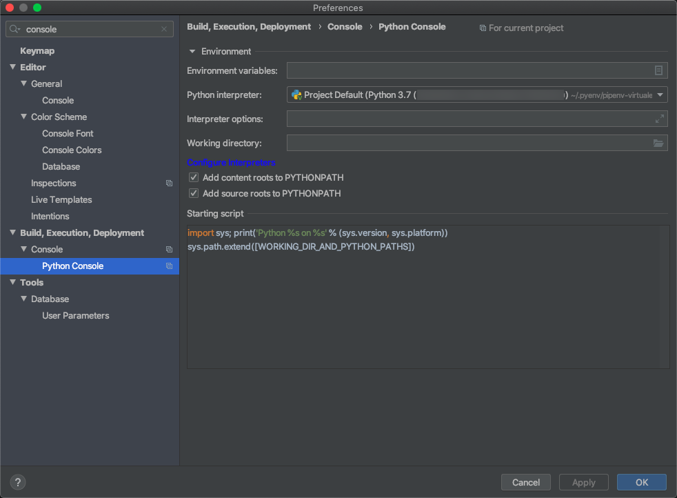 Cannot type certain characters in PyCharm's Python Console · Issue #161 ...