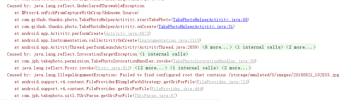 关于UndeclaredThrowableException我个人的解决方法 · Issue #447 · crazycodeboy/TakePhoto · GitHub
