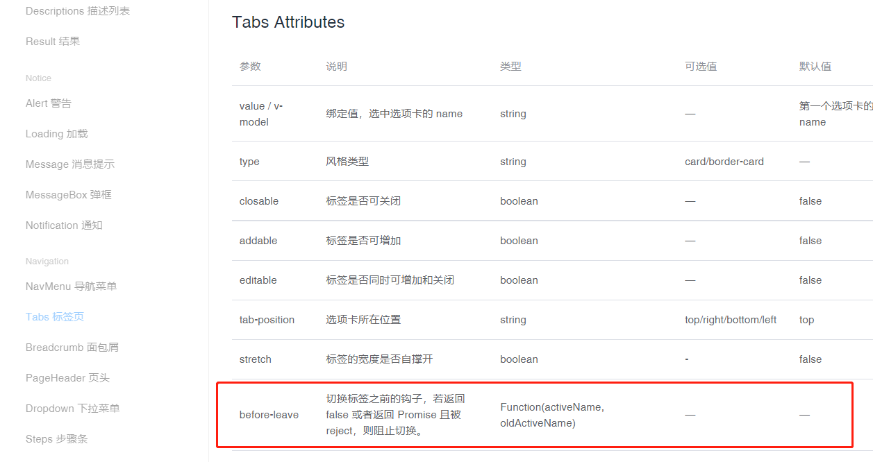 [Feature Request] el-tabs add before remove event · Issue #21344 · ElemeFE/element · GitHub