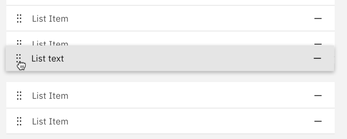 [List] ability to reorder rows · Issue #605 · carbon-design-system ...