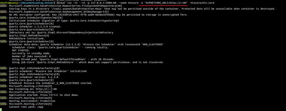 Binding Warnings In Container Output · Issue 544 · Mixcore Re · Github