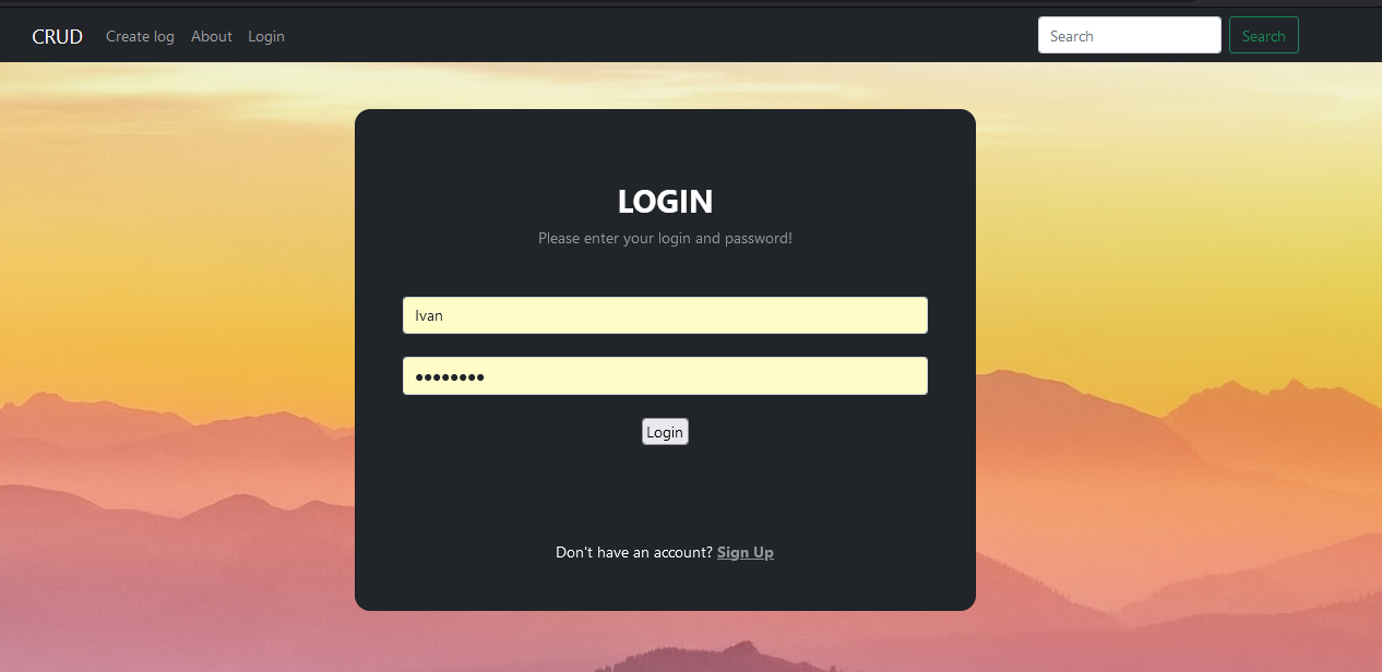 GitHub - TheFrostKing/CRUD-flask-app
