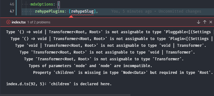 How to type remarkPlugins and rehypePlugins (Typescript) · Issue #86 · hashicorp/next-mdx-remote ...