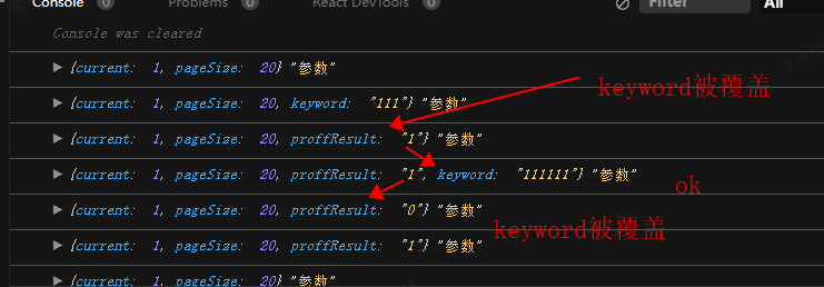 🐛[BUG]ProTable自带keyword搜索跟其他筛选存在冲突 · Issue #3933 · ant-design/pro-components · GitHub
