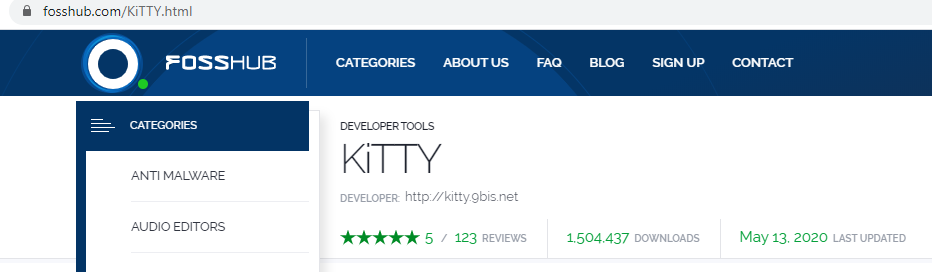 https://www.fosshub.com/KiTTY.html not reachable · Issue #182 · cyd01/KiTTY · GitHub