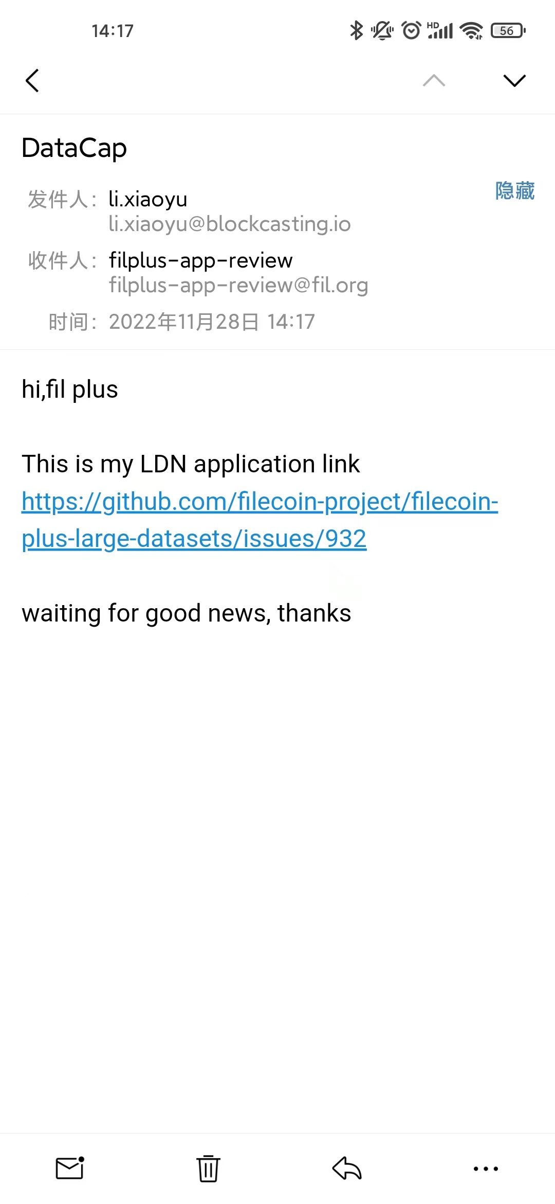 [DataCap Application]- · Issue #932 · filecoin-project/filecoin-plus-large-datasets · GitHub