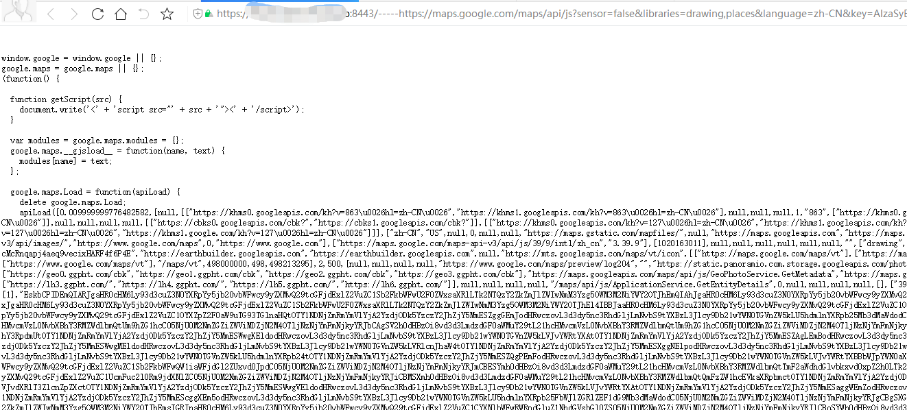 代理谷歌地图的js成功，但是不能引用，已经设置了跨域 · Issue #224 · EtherDream/jsproxy · GitHub