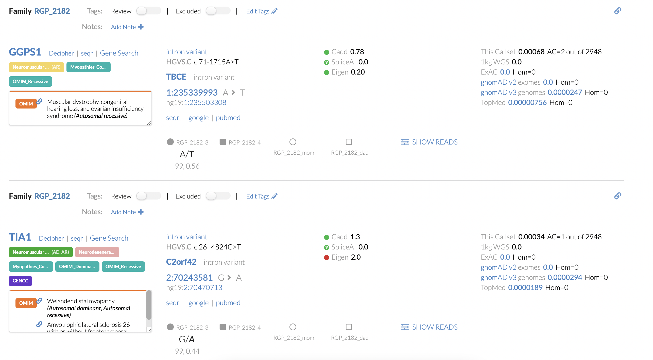 Intronic variants returned when not selected · Issue #2878 · broadinstitute/seqr · GitHub