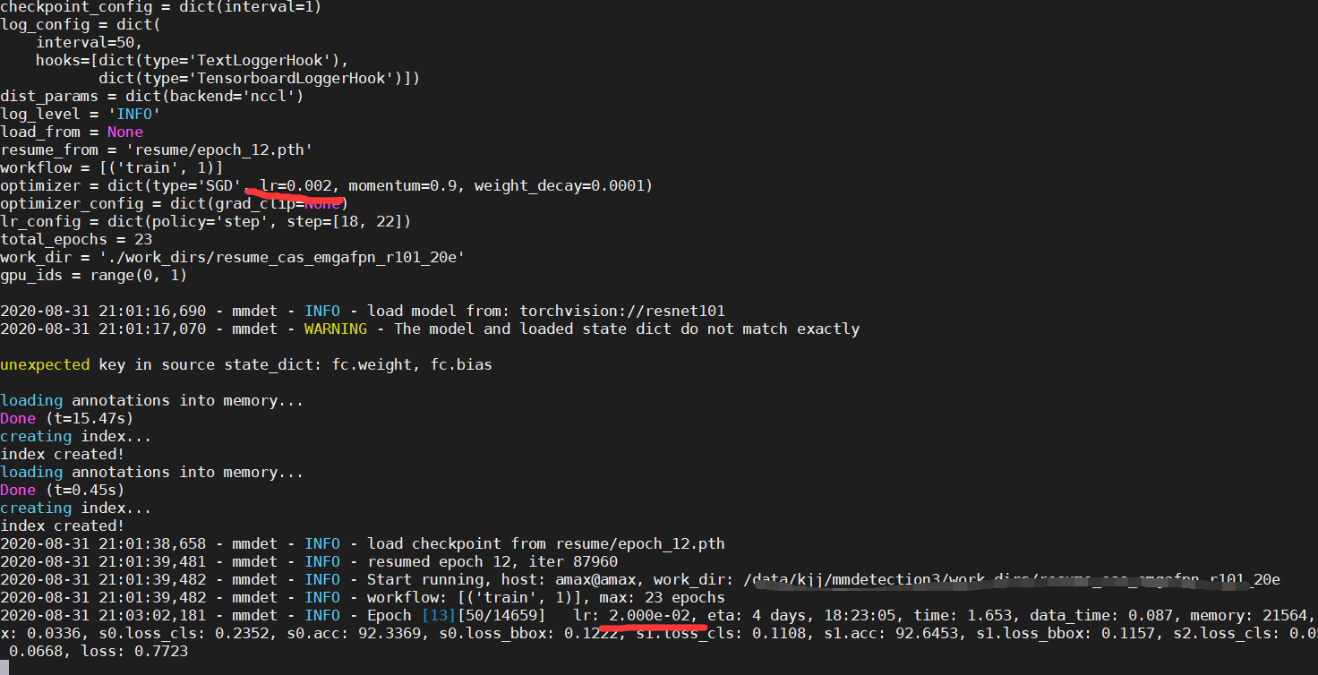 lr seting doesn't match actual lr,so confusing · Issue #3527 · open-mmlab/mmdetection · GitHub