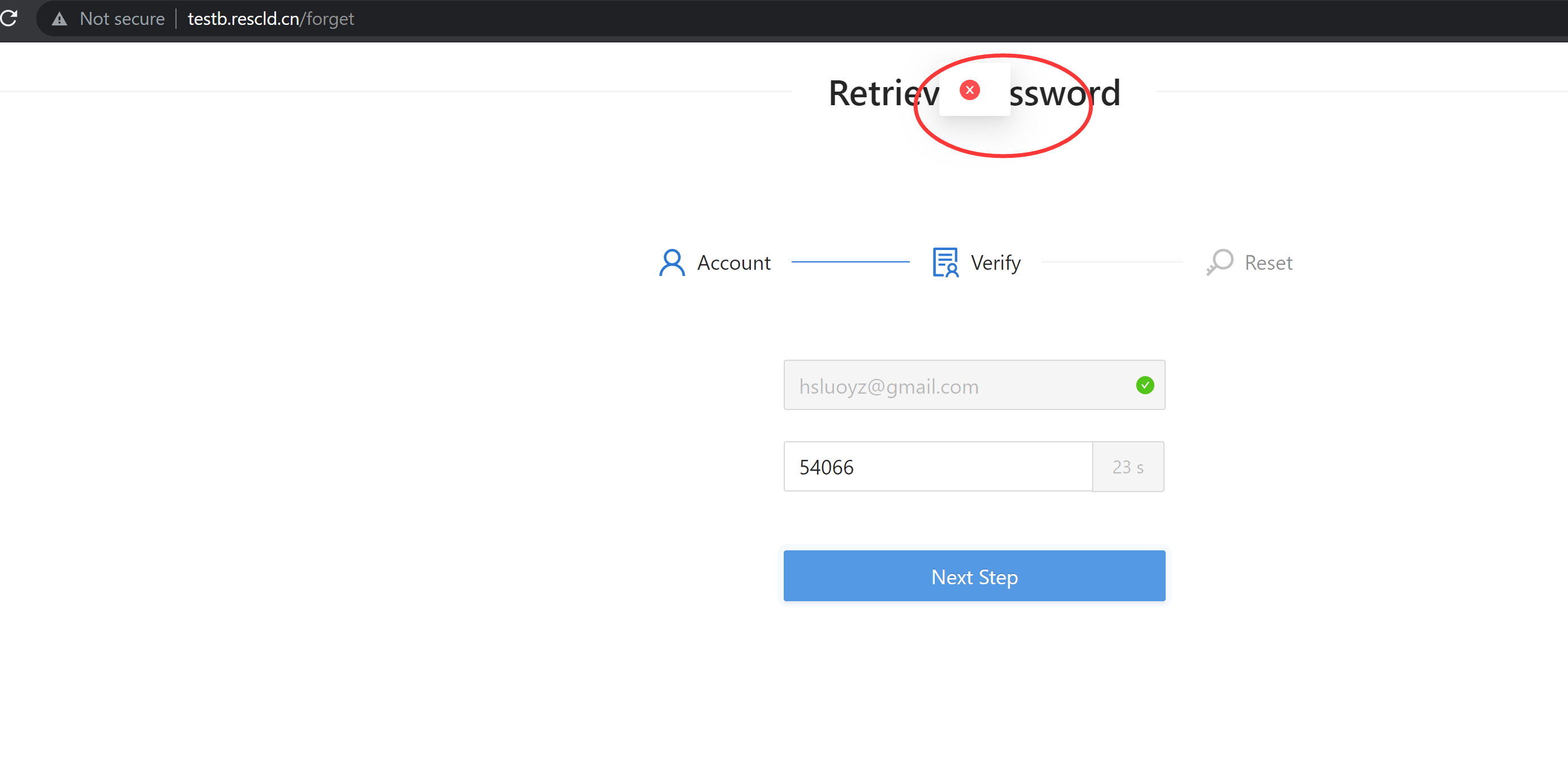 Empty alert message in forget page · Issue #178 · casdoor/casdoor · GitHub