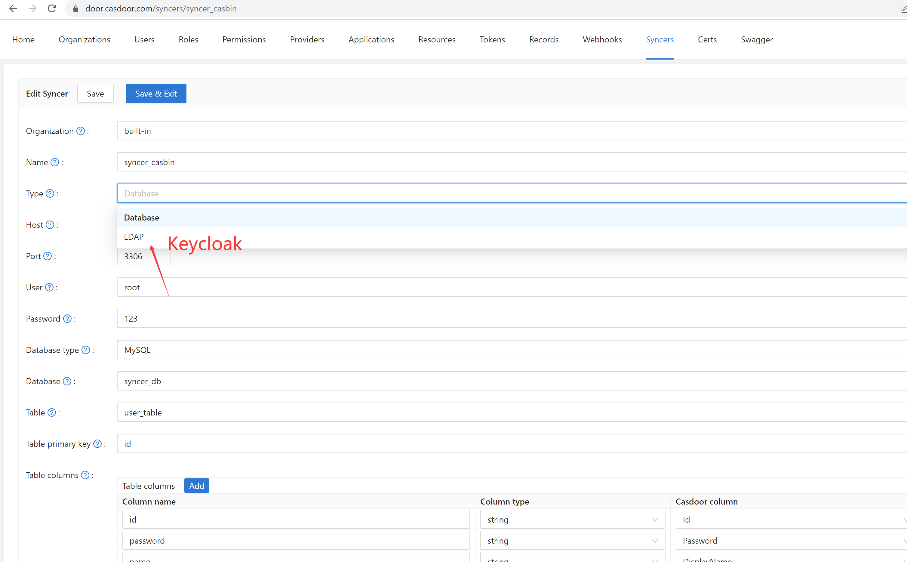 Make a syncer for Keycloak to import users into Casdoor · Issue #574 · casdoor/casdoor · GitHub