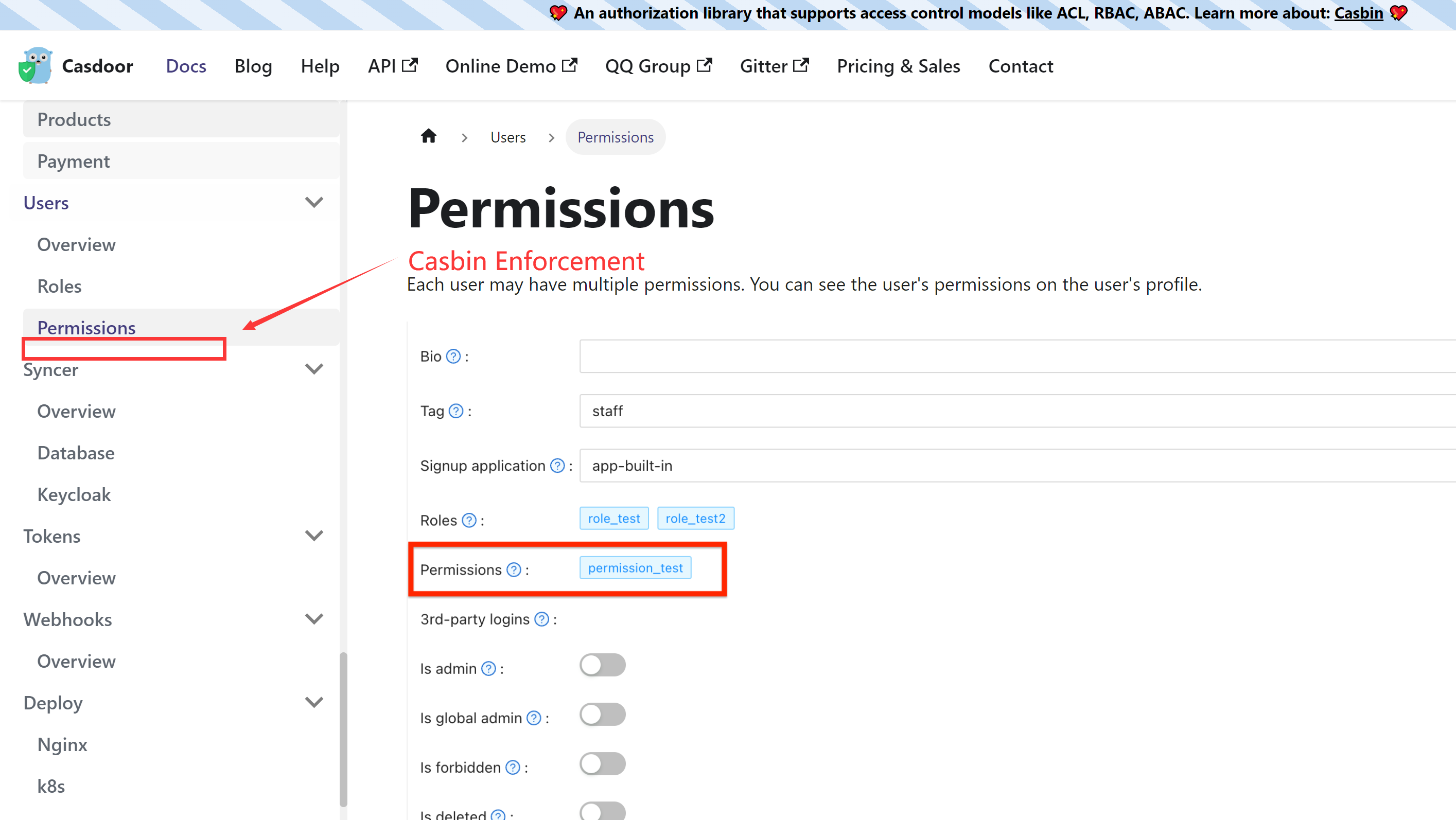 Add "Casbin Enforcement" page to docs · Issue #272 · casdoor/casdoor-website · GitHub