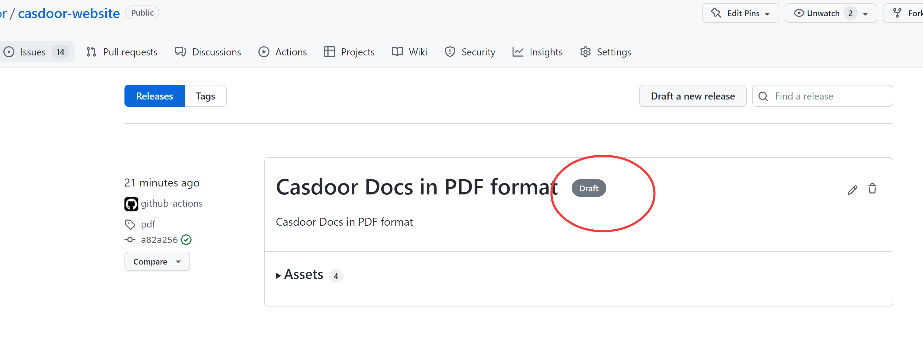 [bug] untagged PDF release happens again · Issue #302 · casdoor/casdoor ...