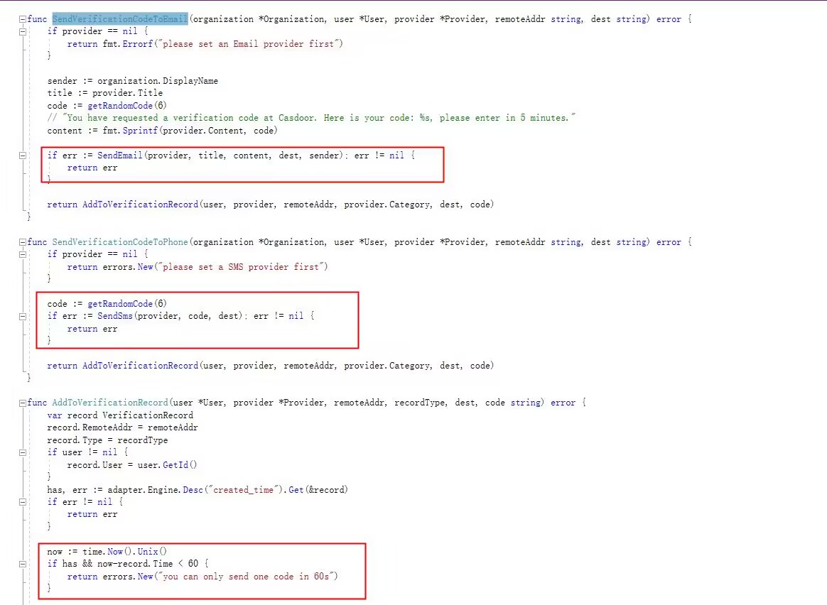 [bug] verification code logic is wrong · Issue #1291 · casdoor/casdoor · GitHub